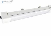 China Dualrays D5 Series 80W 160LPW LED Tri Proof Light 1500mm 5000k High Lumen Flat Warehouse Lighting for sale