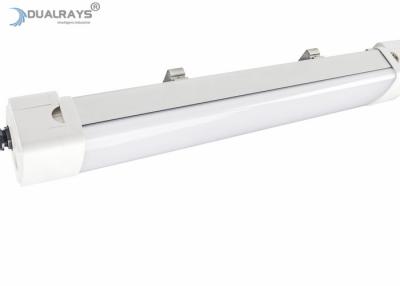 China Dualrays D5 Series 80W 160LPW LED Tri Proof Light 1500mm 5000k High Lumen Flat Warehouse Lighting for sale