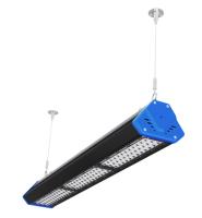 China DUALRAYS HB6 IP65 140LPW Aluminium LED Linear Highbay for Warehouse Aisle with Microwave Sensor and Emergency Optional for sale