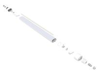 China Dualrays D2 Series 20W 2ft Full Plastic Material LED Triproof Light 3 Years Warranty for sale
