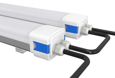 China IK10 IP65 2ft 20W Waterpoof Tube Garage Lamp Fixture LED Triproof Light with Daylight Sensor Microwave Sensor Optional for sale