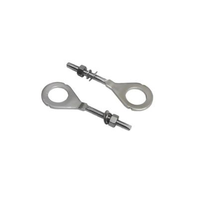 China CG125 Motorcycle Chain Adjuster 2-Piece Rear Swingarm Chain Tensioner for sale