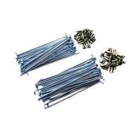 China CG125 Front and Rear Wheel Spoke Set Galvanised Steel Rim Spokes Nuts for sale