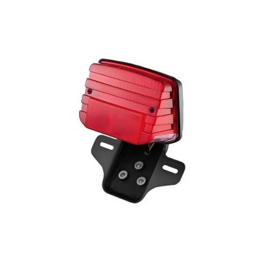 China UV Resistant CG125 Motorcycle Rear Tail Light Assembly Red Brake Tail Light Bracket Kit for sale
