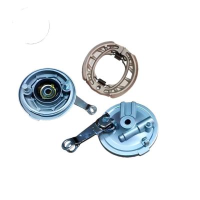 China Plastic CG125 Front Hub Cover Assembly Brake Drum Cover Motorcycle Brake Components for sale