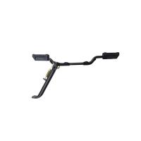 China CG125 Motorcycle Body Parts Crossbar Assembly Black Metal Passenger Footrest Bracket for sale