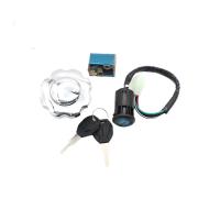 China Glossy Chrome CG125 Motorcycle Lock Set Complete Ignition Lock And Fuel Tank Lock Set for sale
