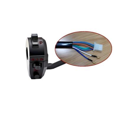 China CG125 motorcycle left and right switch assembly, combined control switch, suitable for 125 push-rod motorcycle handlebar control switch for sale