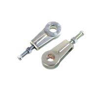 China YBR125 Motorcycle Chain Adjuster 67mm Hole Distance Chain Tightness Adjustment Parts for sale
