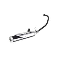 China Chrome Plated YBR125 Motorbike Exhaust Pipe Assembly Muffler Exhaust System Components for sale