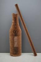 China Vases Honeycomb Paper Sleeves 45cm Protective Cardboard Sleeves Wrap For Bottles for sale