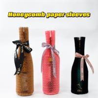China Vases Honeycomb Paper Sleeves 45cm Protective Cardboard Sleeves Wrap For Bottles for sale