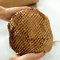 China 10 - 52cm Honeycomb Paper Sheet Cut To Size  Cushioning Honeycomb Paper Roll for sale