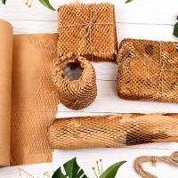 China 10 - 52cm Honeycomb Paper Sheet Cut To Size  Cushioning Honeycomb Paper Roll for sale