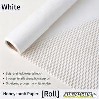 China White Honeycomb Paper Sheet 30cm Roll Of White Craft Paper 50m for sale