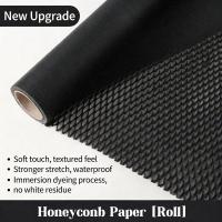 China Black Honeycomb Paper Sheet Protective Packaging Cushioning Wrap Soft Touch for sale