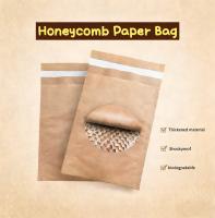 China Brown Buffer Paper 80+80+80 GSM Crush Resistant Honeycomb Paper Mailer for sale