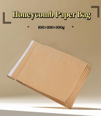 China 100GSM Honeycomb Paper Bag 300gsm 34cm Padded Mailers Recyclable for sale