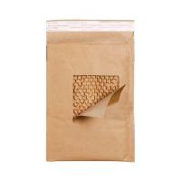 China Double Layer Honeycomb Paper Bag 240GSM Crush Resistant Honeycomb Padded Mailer for sale