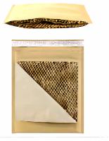 China Double Layer Honeycomb Paper Bag 240GSM Crush Resistant Honeycomb Padded Mailer for sale