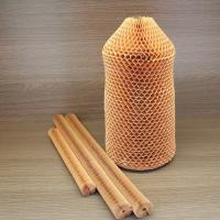 China Brown Honeycomb Wrap Sleeve  20cm 90Ply Protective Sleeve For Bottles for sale