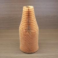 China Brown Honeycomb Wrap Sleeve  20cm 90Ply Protective Sleeve For Bottles for sale
