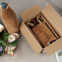 China Brown Honeycomb Paper Sleeve 50GSM 30CM 1cm Honeycomb Cell Clear for sale