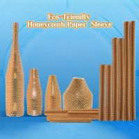 China Honeycomb Paper Wrap Sleeve 45CM Lightweight wrapping paper sleeve for Glass Ceramics for sale