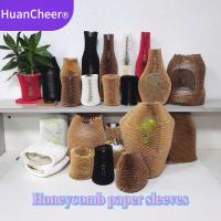 China Wrap Honeycomb Paper Sleeves 35CM 90 Layer Cushioning Paper Sleeve Packaging for sale