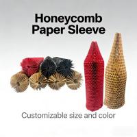 China Customizable Honeycomb Paper Sleeves Size Color Sleeve Protectors Paper Packaging for sale