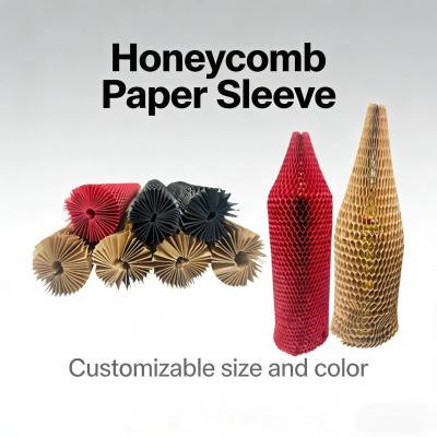 China Customizable Honeycomb Paper Sleeves Size Color Sleeve Protectors Paper Packaging for sale