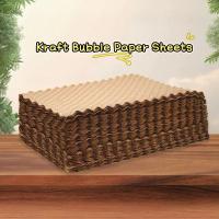 China Eco Friendly  Bubblesheets 80g/Sqm2 Brown Brown Paper Bubble Wrap Packaging for sale