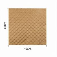 China 40x40cm  Double Bubble Sheet Reusable Kraft Backed Bubble Wrap For Fragile for sale