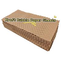 China 40 X 50cm Buffer Paper Eco Paper Bubble Wrap For Mailers Plastic Free Cushioning Sheets for sale