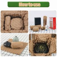 China 40 X 50cm Buffer Paper Eco Paper Bubble Wrap For Mailers Plastic Free Cushioning Sheets for sale