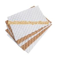 China White Kraft Free Printable Bubble Sheet 30cm Biodegradable Bubble Wrap And Brown Paper for sale