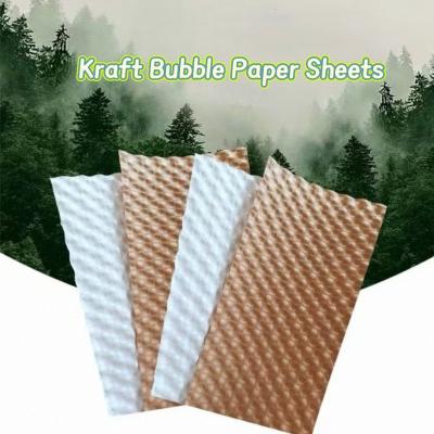 China White Bubble Paper Sheet  Compostable 30cm Board Paper Bubble Sheet for sale