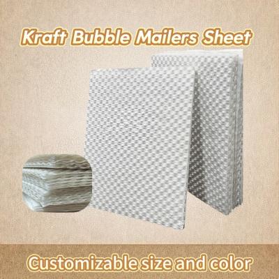China 50x50 Cm Bubble Cushioning Wrap 1 Ply - 20 Ply  Bubble Lined Paper Sheet for sale