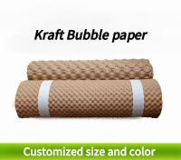 China Premium Brown Kraft Bubble Wrap Roll 30cm X 10m 80gsm Cushioning for sale