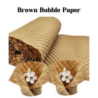 China Eco Friendly Brown Kraft Bubble Roll 30cm X 30m 80GSM For Shipping for sale