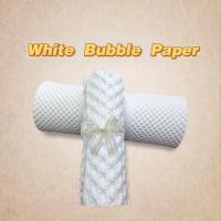 China White Bubble Paper Roll 30cm X 10m 80GSM Kraft Bubble Wrap Roll  Lightweight Packing for sale