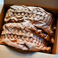 China Compact Paper Cushion Pads 14cm  X 30cm Brown Paper Pad Eco Friendly Protection for sale