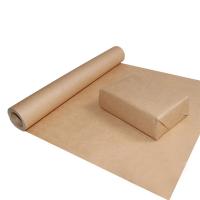 China Reinforced Kraft Paper Rolls Heavy Duty 75cm X 100m Brown Kraft Wrapping Paper for sale