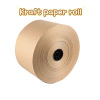 China 350m Kraft Paper Rolls Single Layers 1000pic Indented Kraft Paper for sale