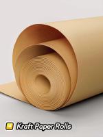 China Ultimate Strength Kraft Paper Rolls Extended Length 75cm 175m  Brown Wrapping Paper for sale