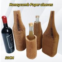 China 50cm Honeycomb Paper Sleeves Customized Brown Sleeve For Furniture Legs for sale
