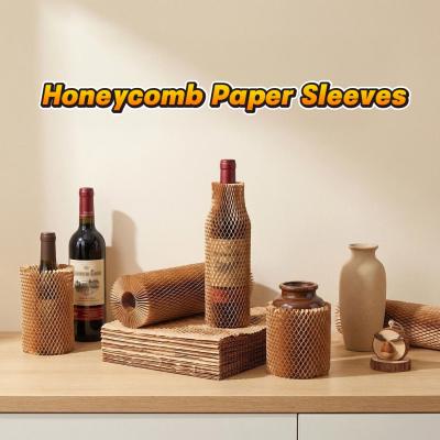 China OEM Honeycomb Paper Sleeve 55cm 50gsm Paper Sleeve  For Table Lamps for sale
