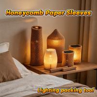 China Custom Honeycomb Paper Sleeves For Lighting Fixtures 50gsm Paper Sleeve Protectors for sale
