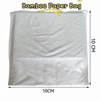 China Bamboo Fiber Paper Bag 10x10cm – Mini No-Seal Pouch for Small Parts & Samples for sale