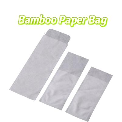 China Bamboo Fiber Paper Bag 10x(10+5)cm – Mini Self-Seal Pouch for Small Valuables for sale